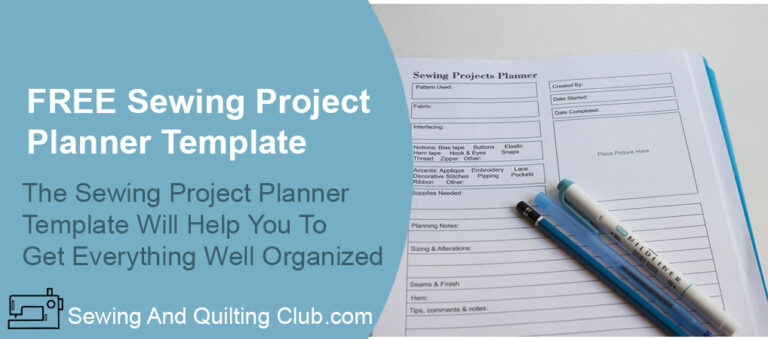 Free Sewing Project Planner Template