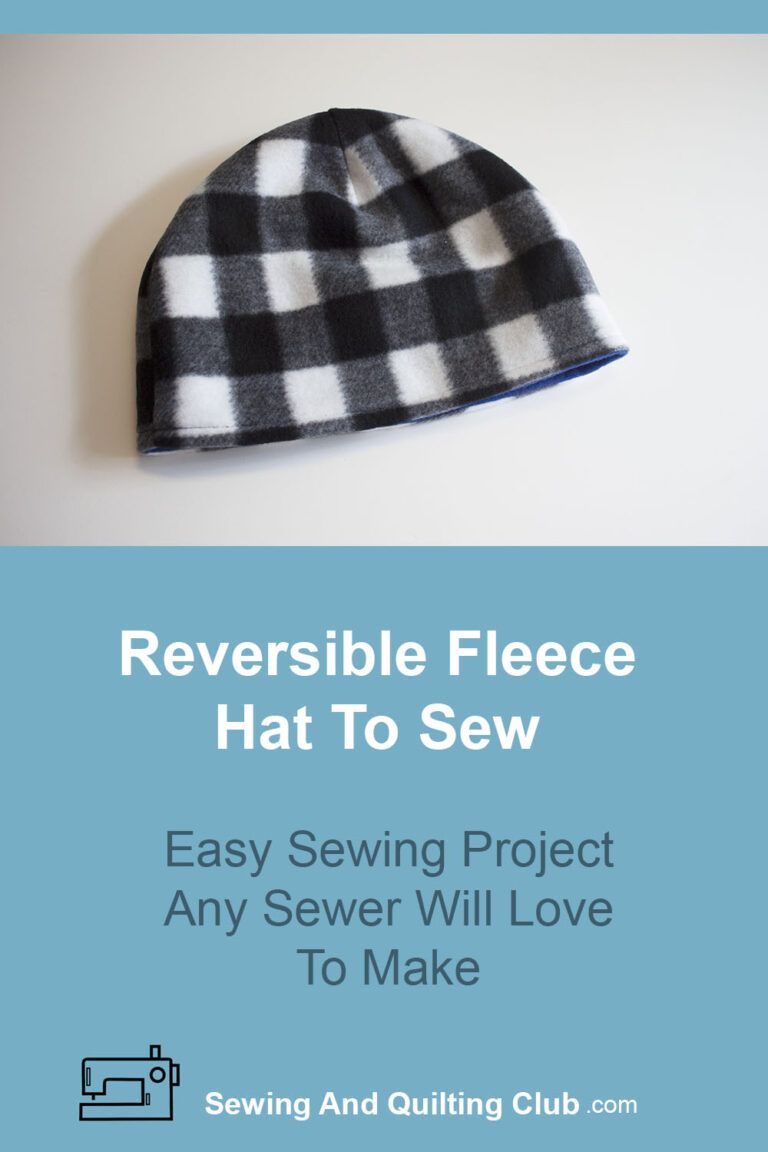Reversible Fleece Hat To Sew