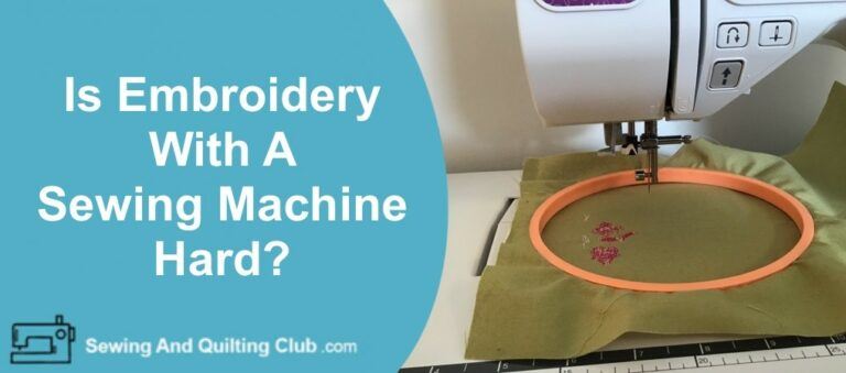 Is Embroidery With A Sewing Machine Hard?